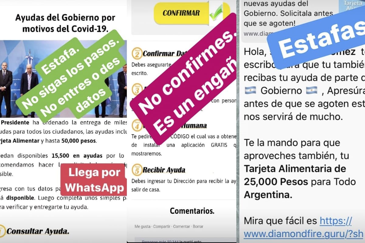 Nueva estafa virtual: Ahora ofrecen beneficios del Estado o una tarjeta ...