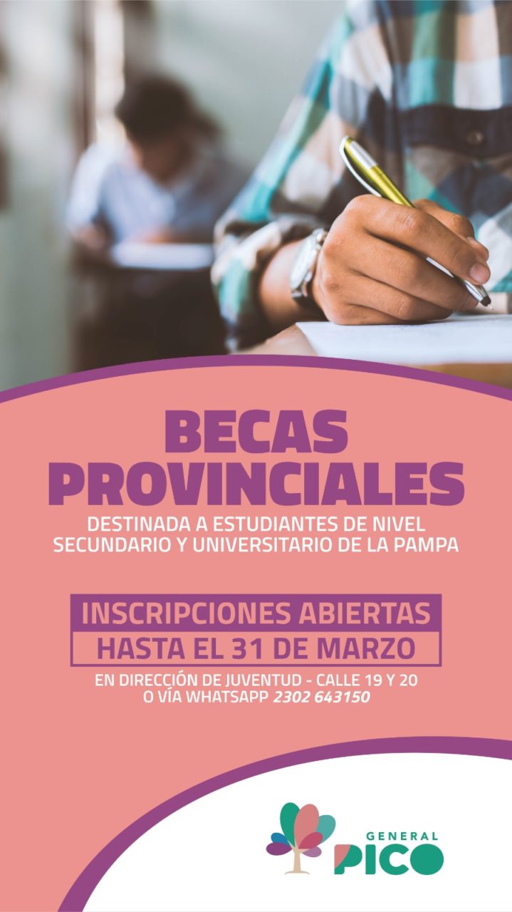 Becas provinciales: Está abierta la inscripción hasta el 31 de marzo ...