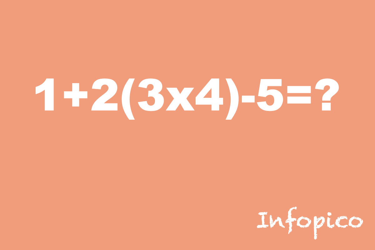 Reto del día: resuelve este problema matematico en 6 segundos ...