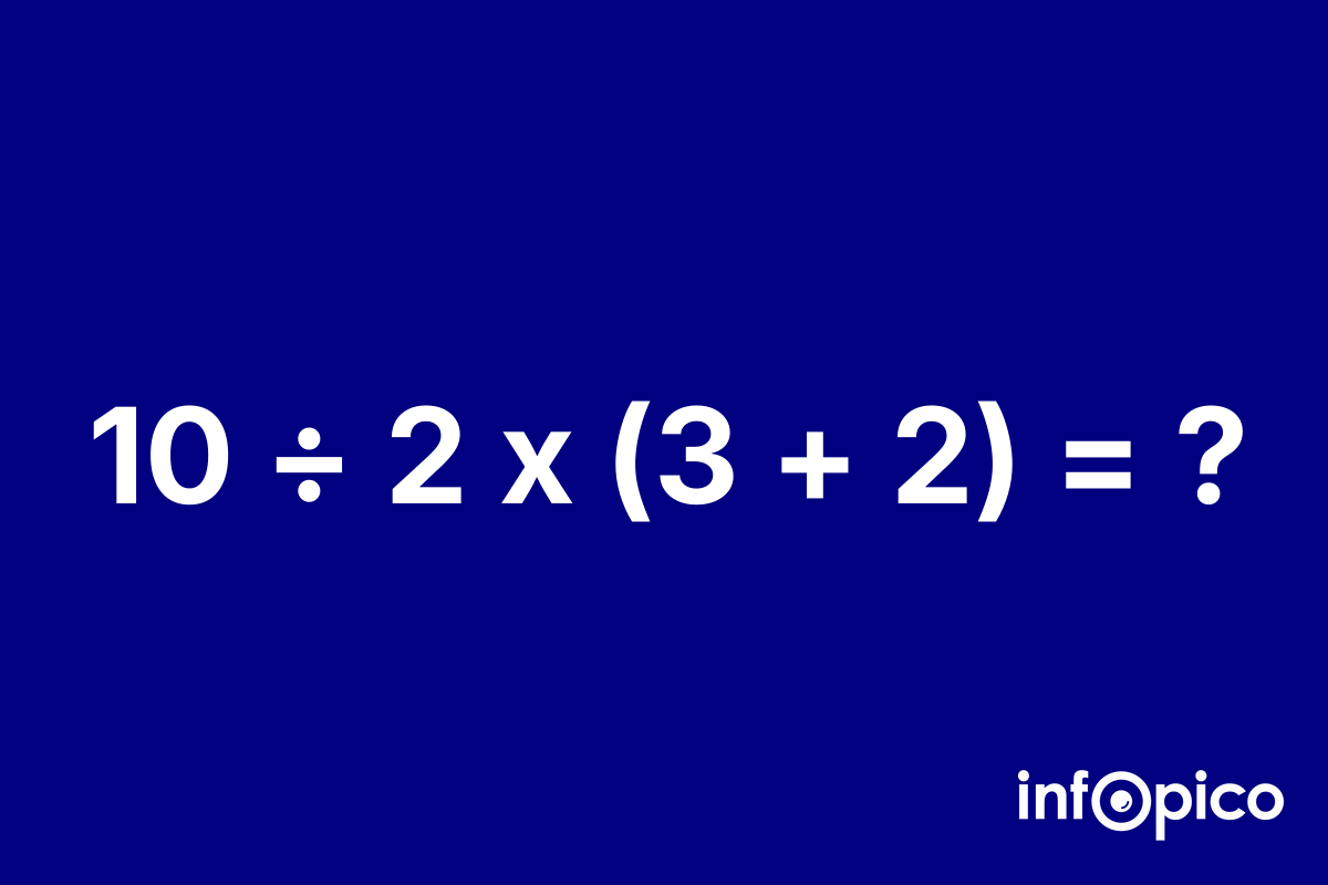 Reto del día: ¿podrás resolver este cálculo matemático? – infopico.com