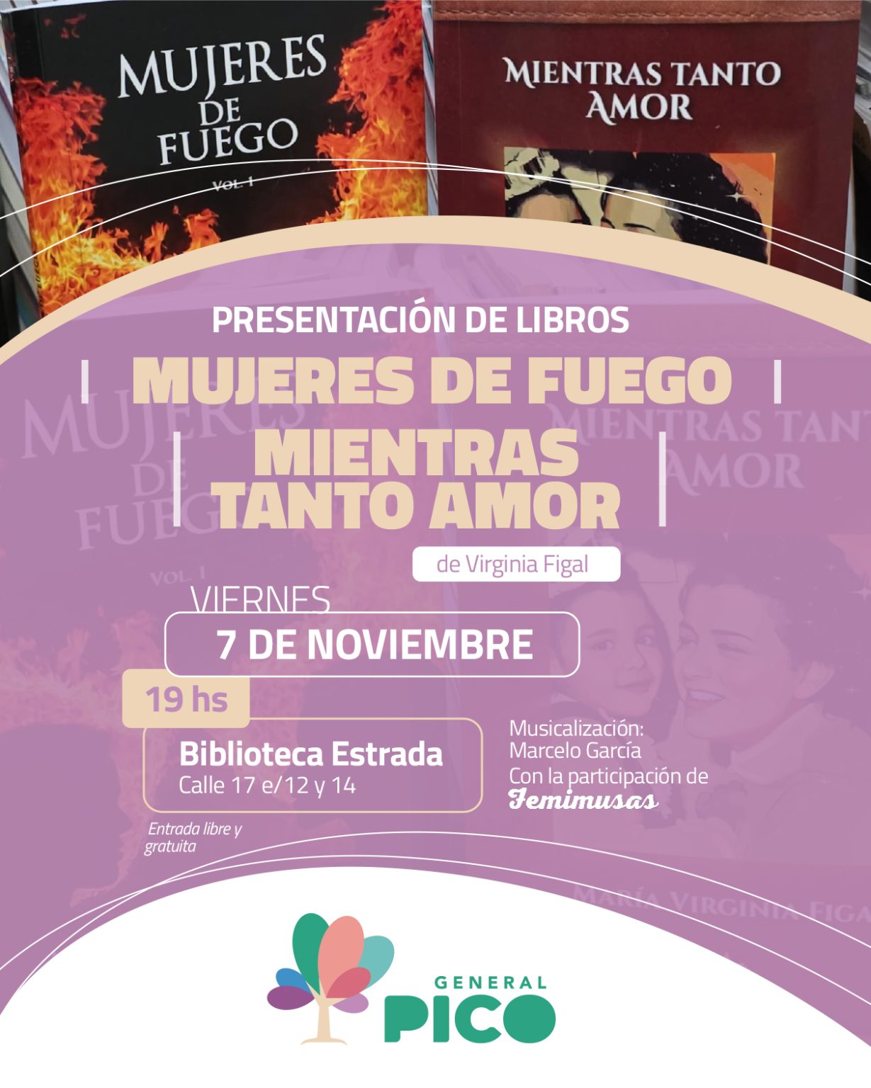 La escritora Virginia Figal presenta sus libros “Mujeres de Fuego” y ...