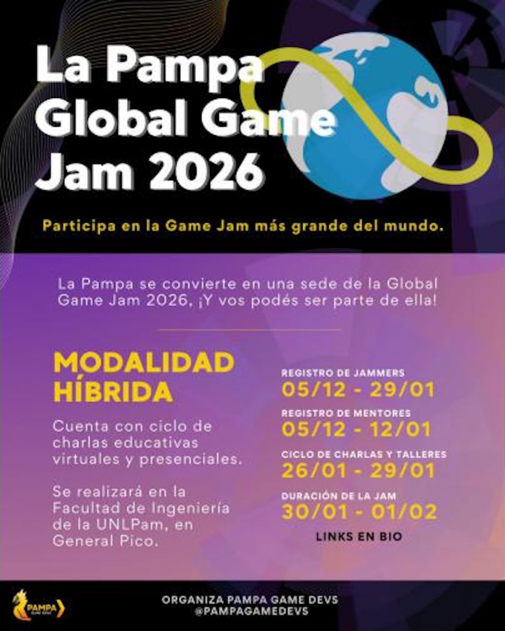 La Pampa será sede de la Global Game Jam 2026, un evento mundial de ...